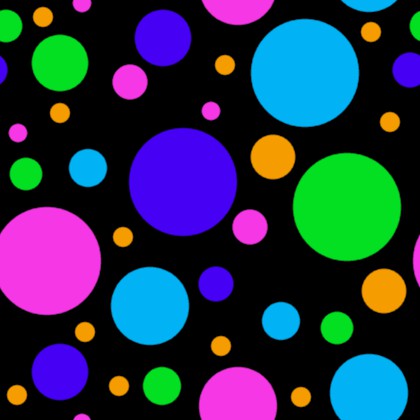 Neon Colored Polka Dots