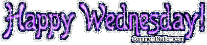 Facebook WeekDays Wednesday Comments, Glitter Graphics and GIFs